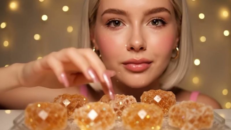 AI ASMR: Women Eating Hyperrealistic Glass Food - AI Girl Videos
